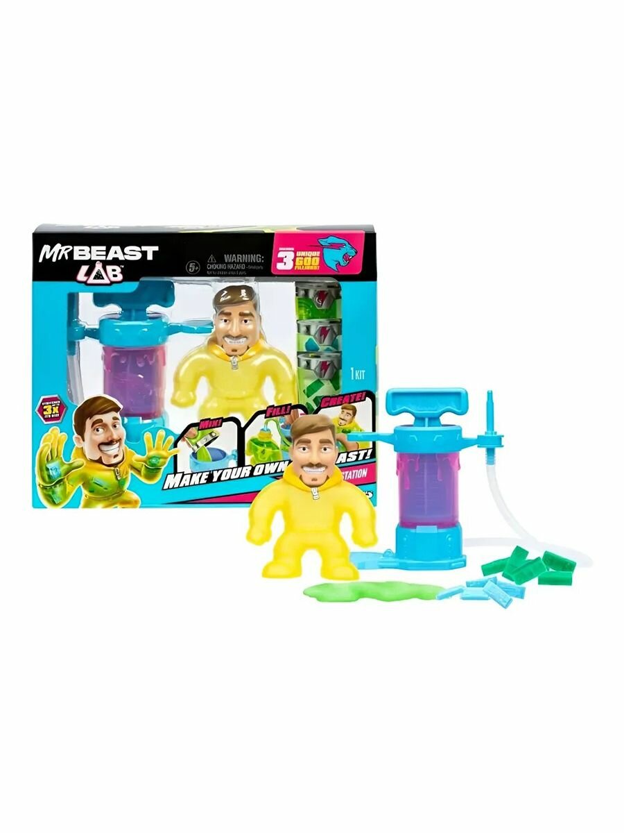 MrBeast Lab - Лаборатория животных, маленькие скульптурные игрушки, подарки для детей