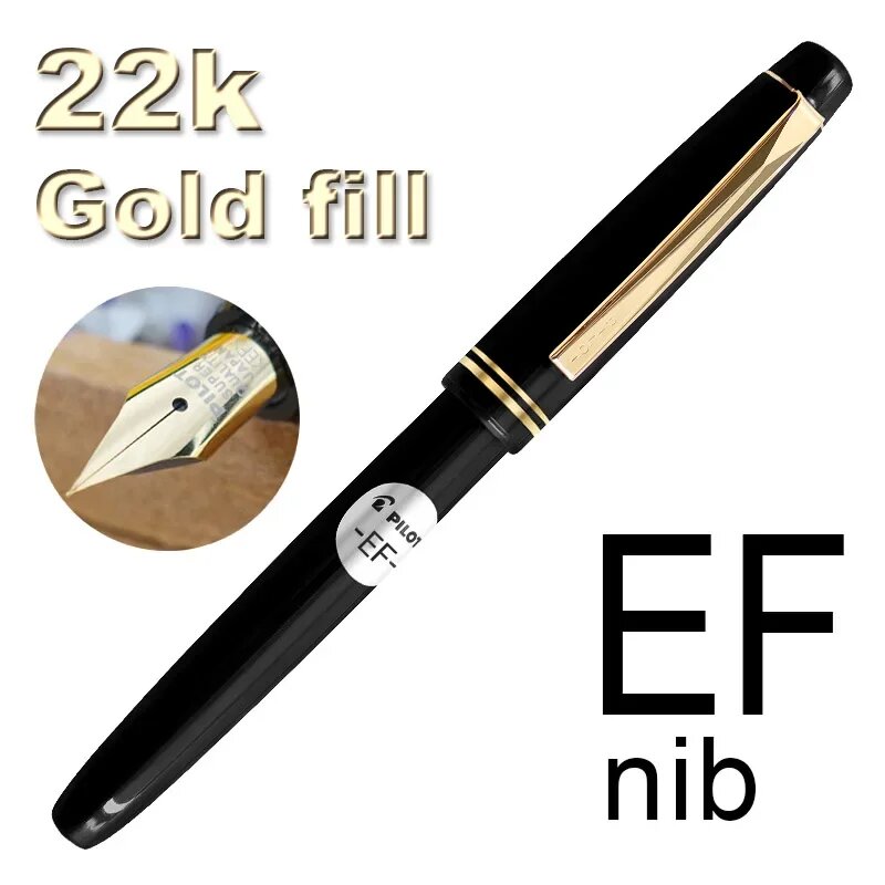 Перьевая ручка Pilot Black EF 0.28mm