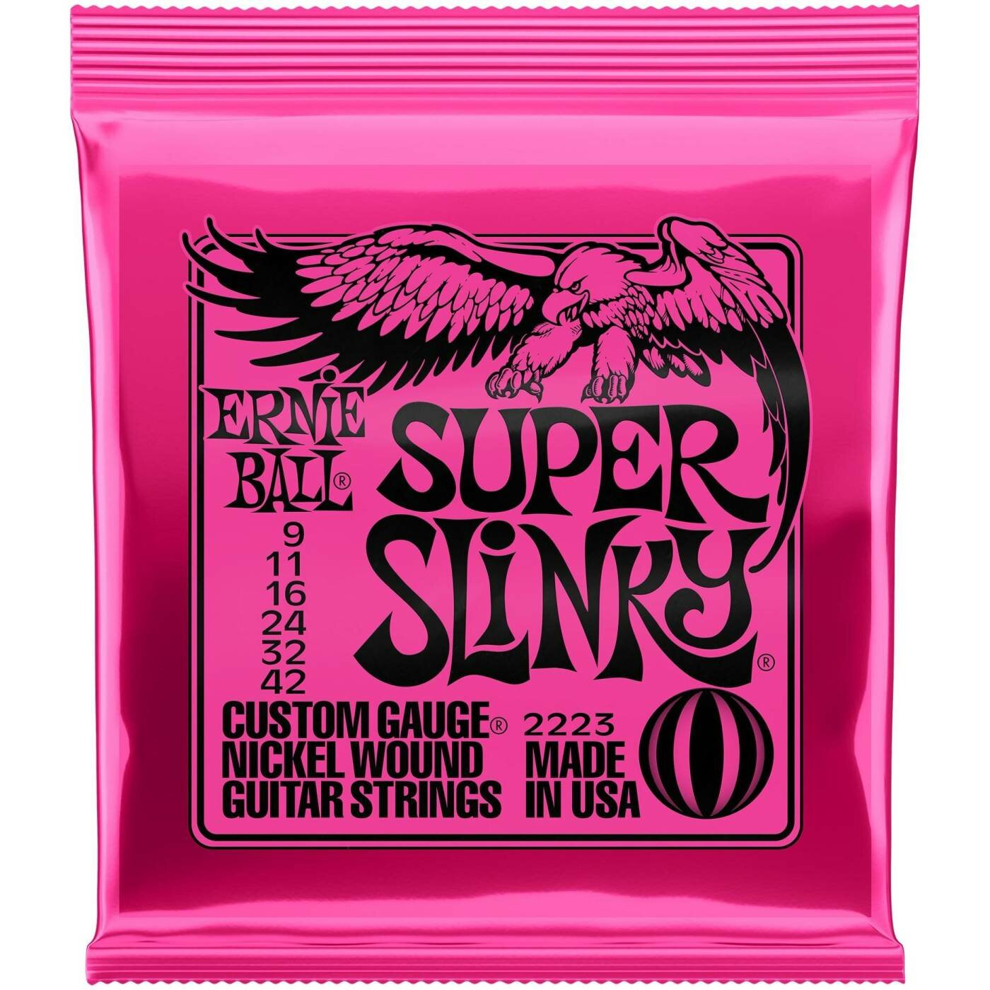 Ernie Ball 2223 Nickel Wound Slinky Super 9-42 - Струны для электрогитары