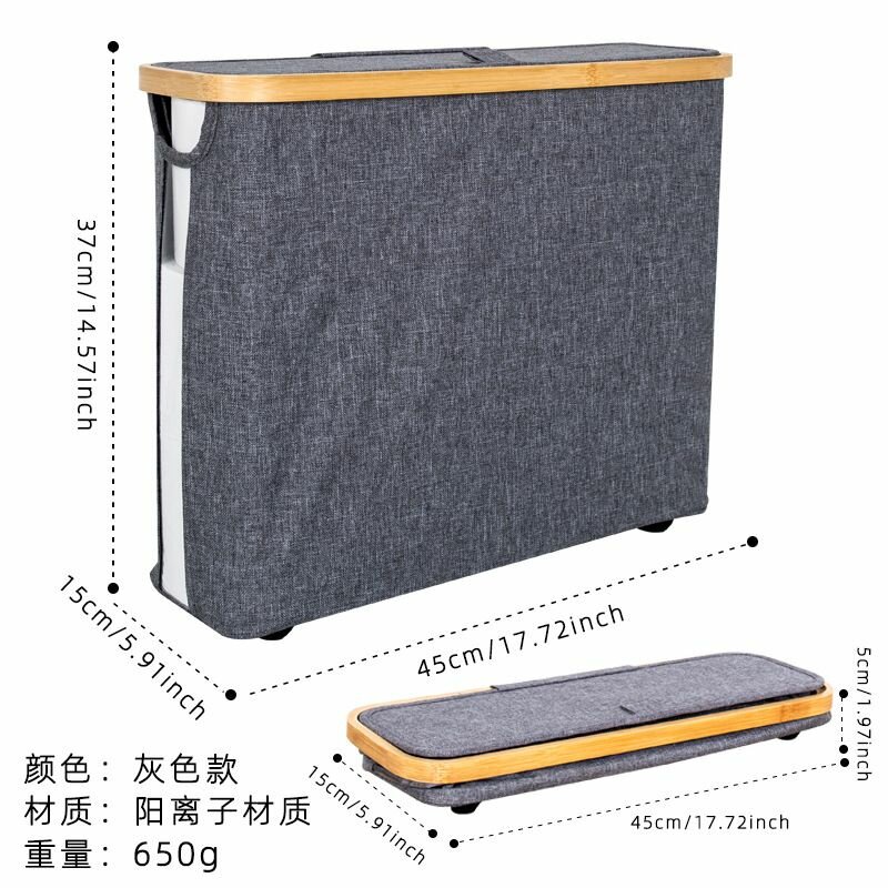 Хранение туалетной бумаги, корзина для хранения рулонов , тканевый держатель салфеток, пыленепроницаемый и водонепроницаемый органайзер ванной