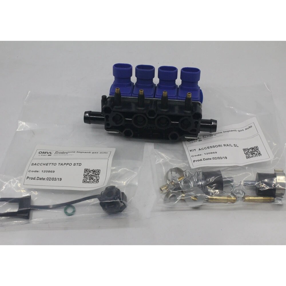 Рельс для инжекторов OMVL REG 4CYL (без температуры. Датчик)