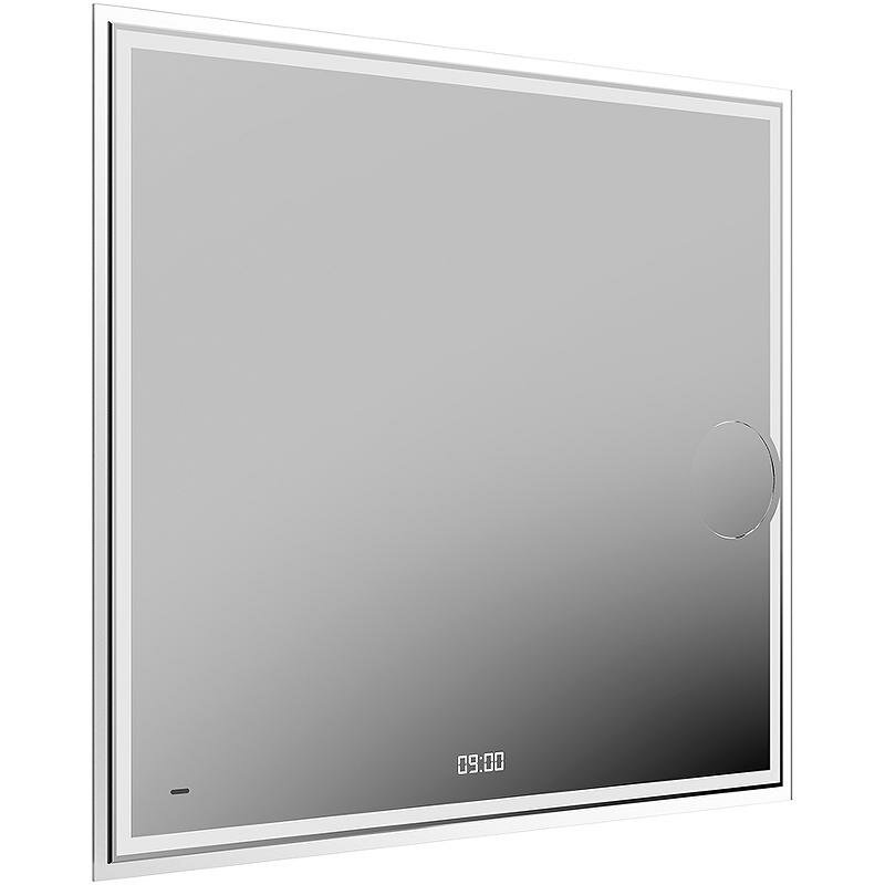 Зеркало Kerama Marazzi Tecno 90 TE. mi.90.1 с подсветкой с бесконтактным выключателем с увеличительным зеркалом с подогревом и часами