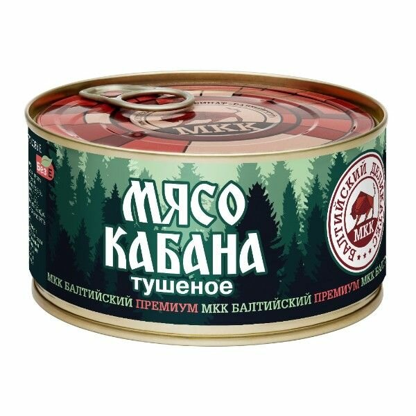 Мясо кабана тушеное МКК Балтийский 325г 4шт