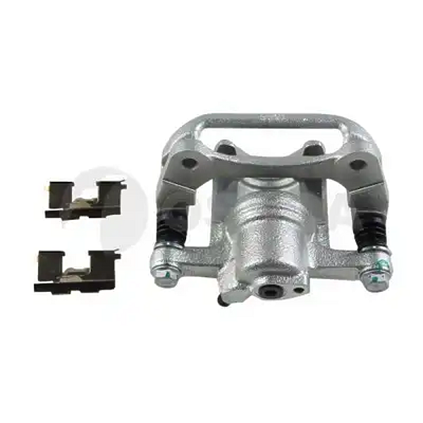 OSSCA 17243 суппорт зад. лев со скобой (однопоршневой) Chevrolet (Шевроле) / Daewoo (Дэу) gentra, lacetti, nubira