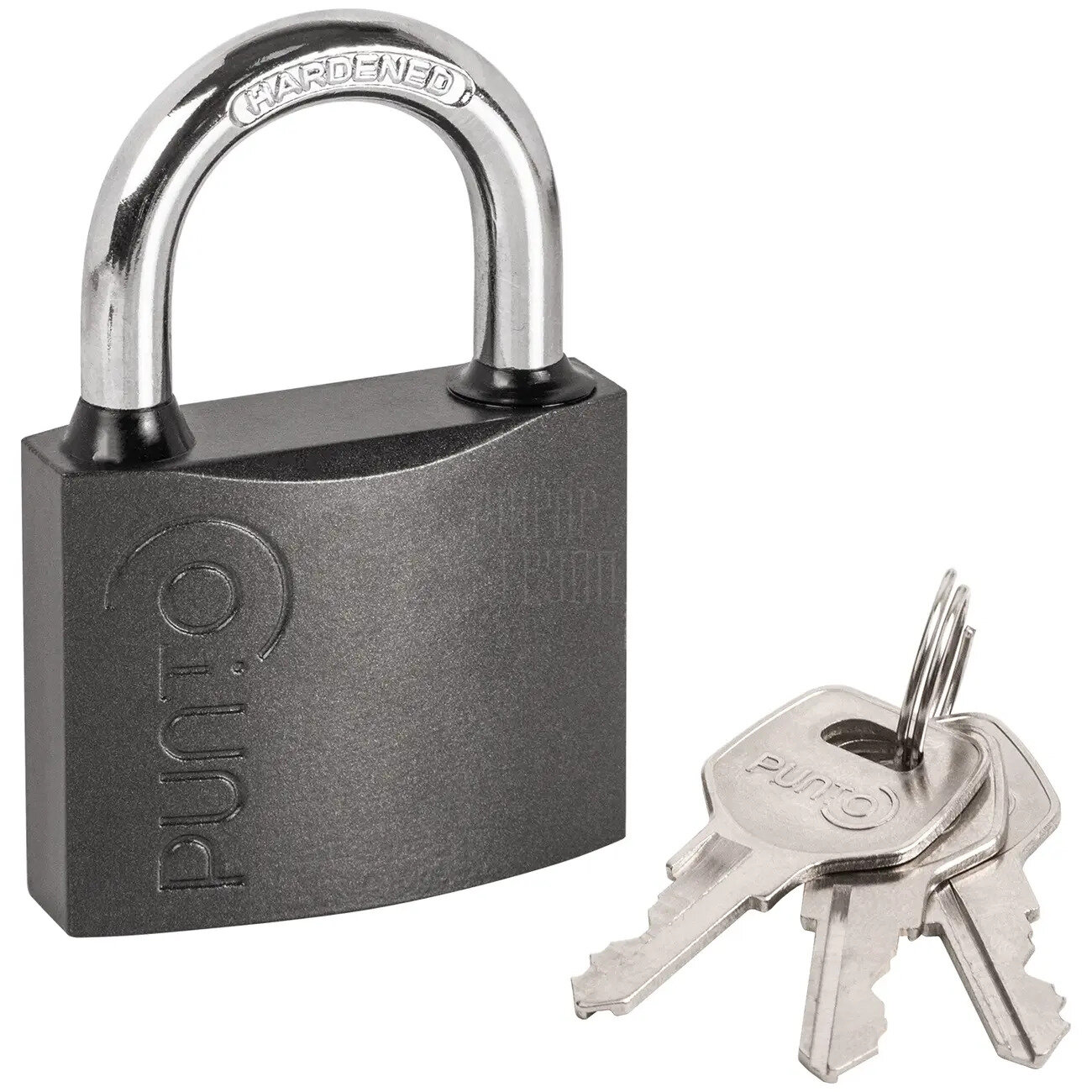 Замок Punto (Пунто) навесной PK-0163 3 key англ. ключ. никель