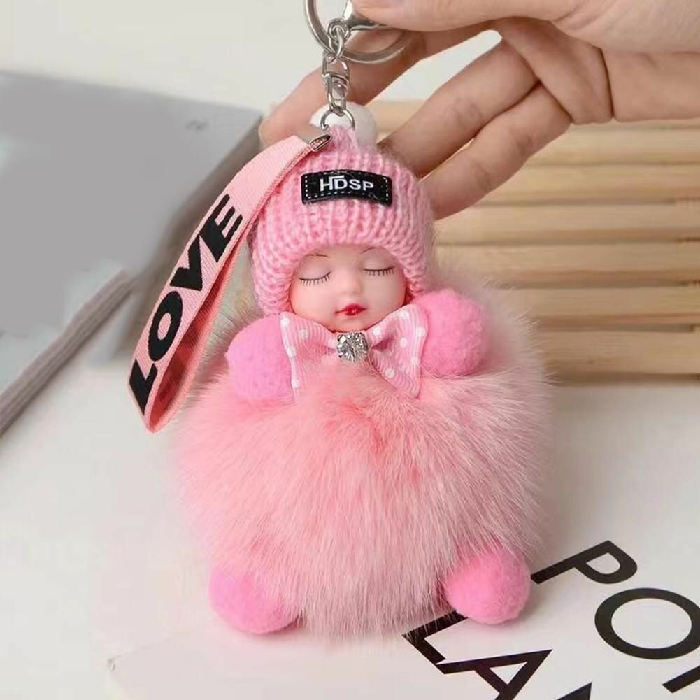 Плюшевая спящая детская игрушка, брелок, аксессуары, подвеска на рюкзак, мягкая и милая для детей, девочек