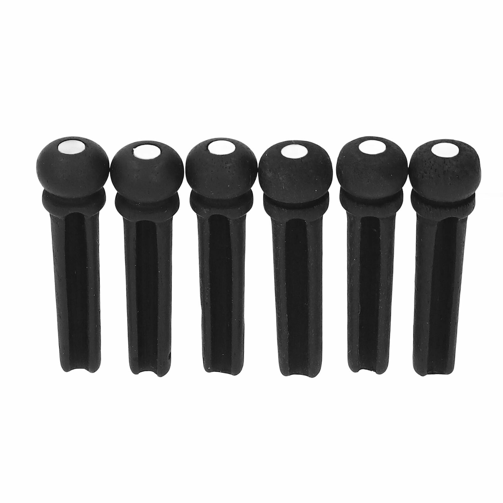 6 штифтов для бриджа, комплект запасных частей и аксессуаров для акустической гитары, цвет Ebony GL62A