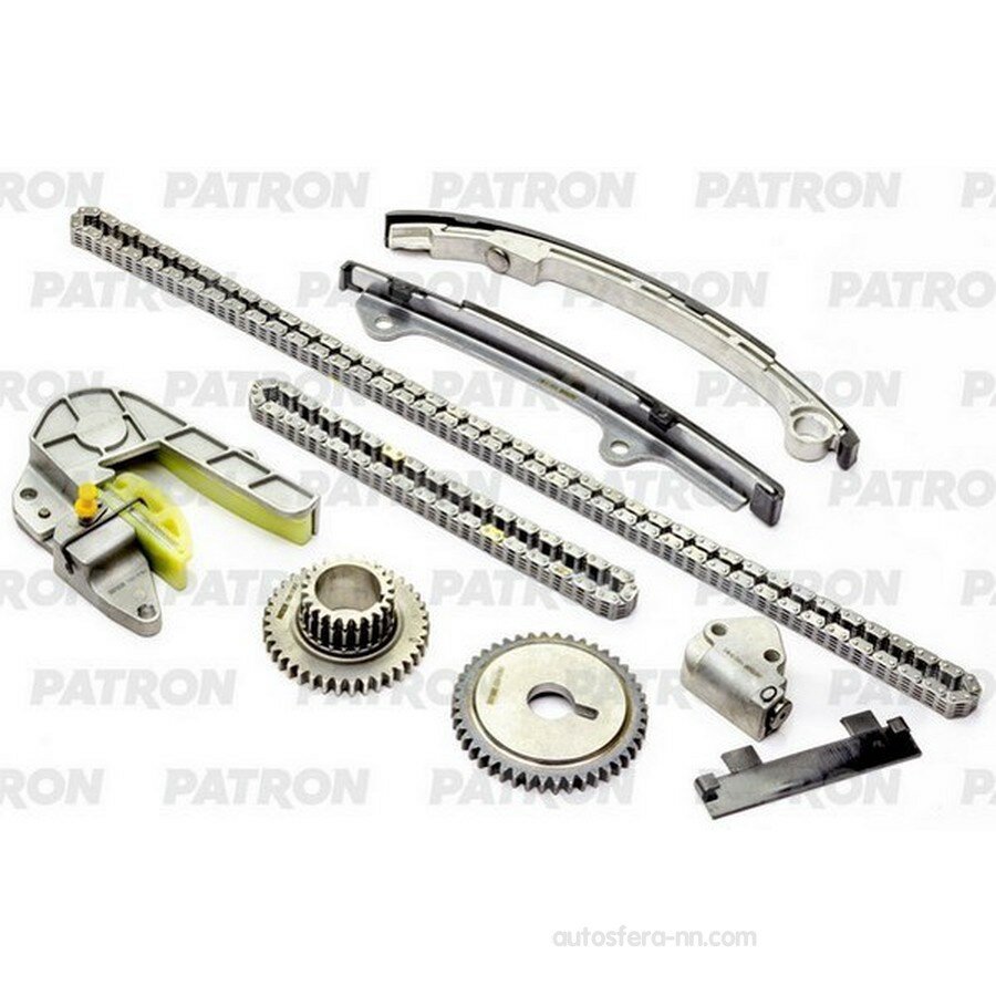 PATRON PTCK031 Комплект цепи ГРМ (Цепь-2, Нат-2, Усп-3, Шест-2) NISSAN X-Trail (T31) 2.5i (QR25DE) 2007-2013