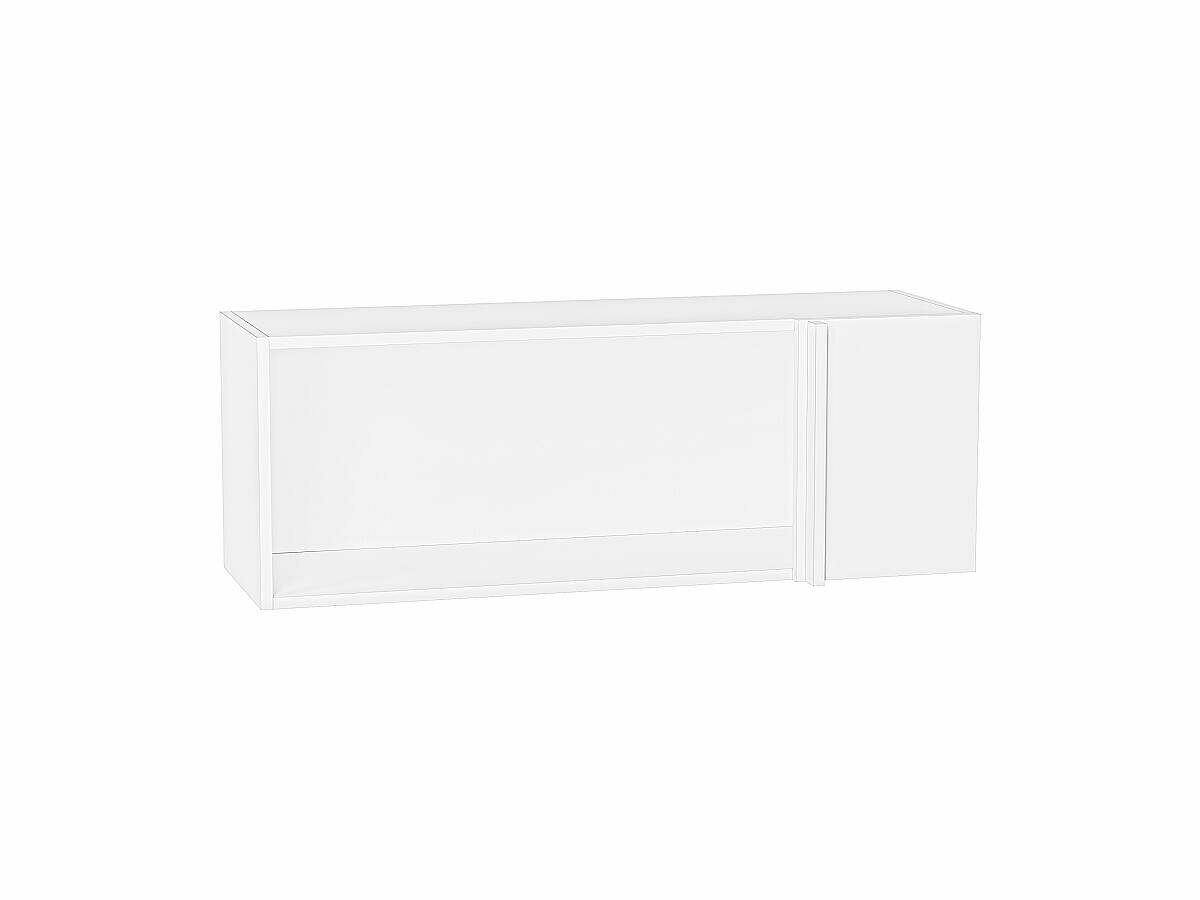 Каркас верхнего прямого углового горизонтального шкафа ВУГ 1000, цвет каркаса Белый, 358*1000*350 мм