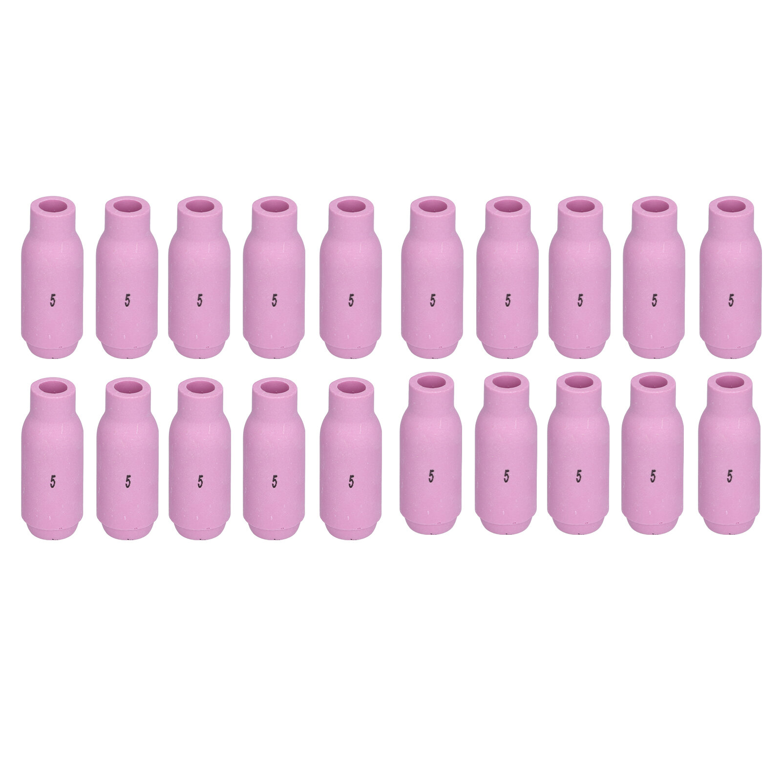 20шт TIG Глиноземные Сопла Керамическая Чашка Газовая Линза Защитный Экран Расходные материалы для Сварочной Горелки 10N49 5#