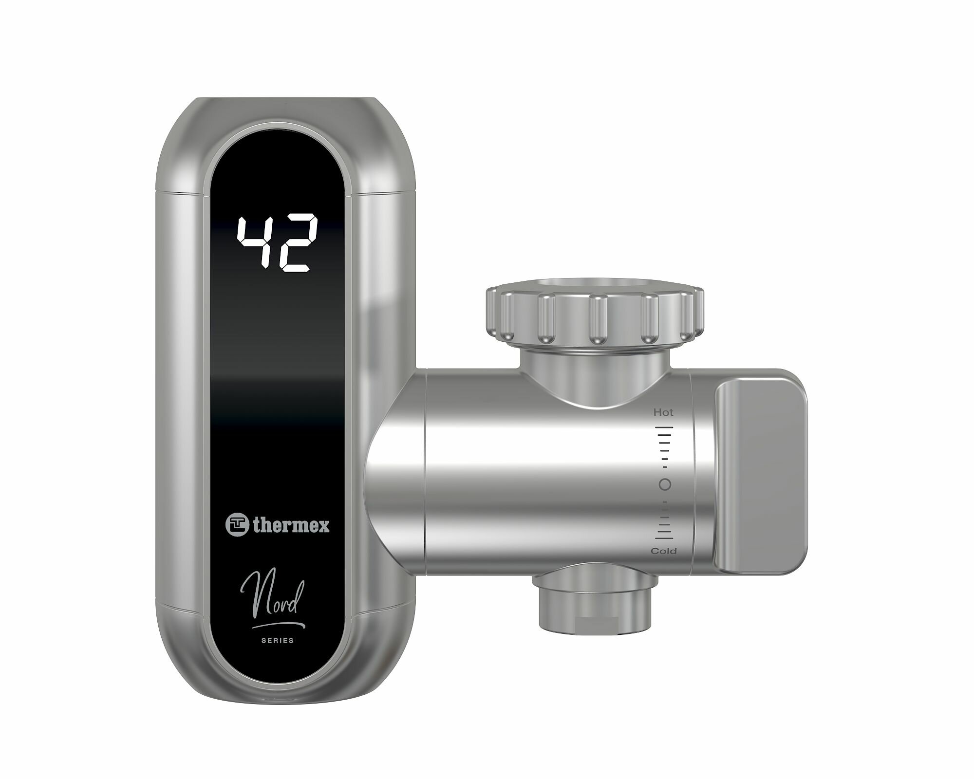 Водонагреватель THERMEX Nord 3500 Вт проточный электрический, Насадка на смеситель мгновенного нагрева для горячей воды