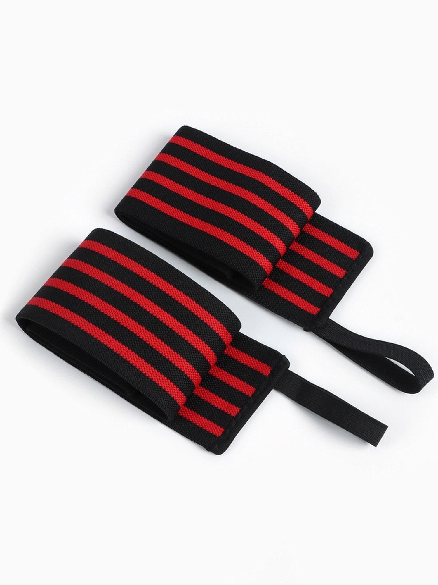 Бандаж-лента ONLYTOP, для запястья, спандекс/полиэстер/нейлон, черный, 2 шт.