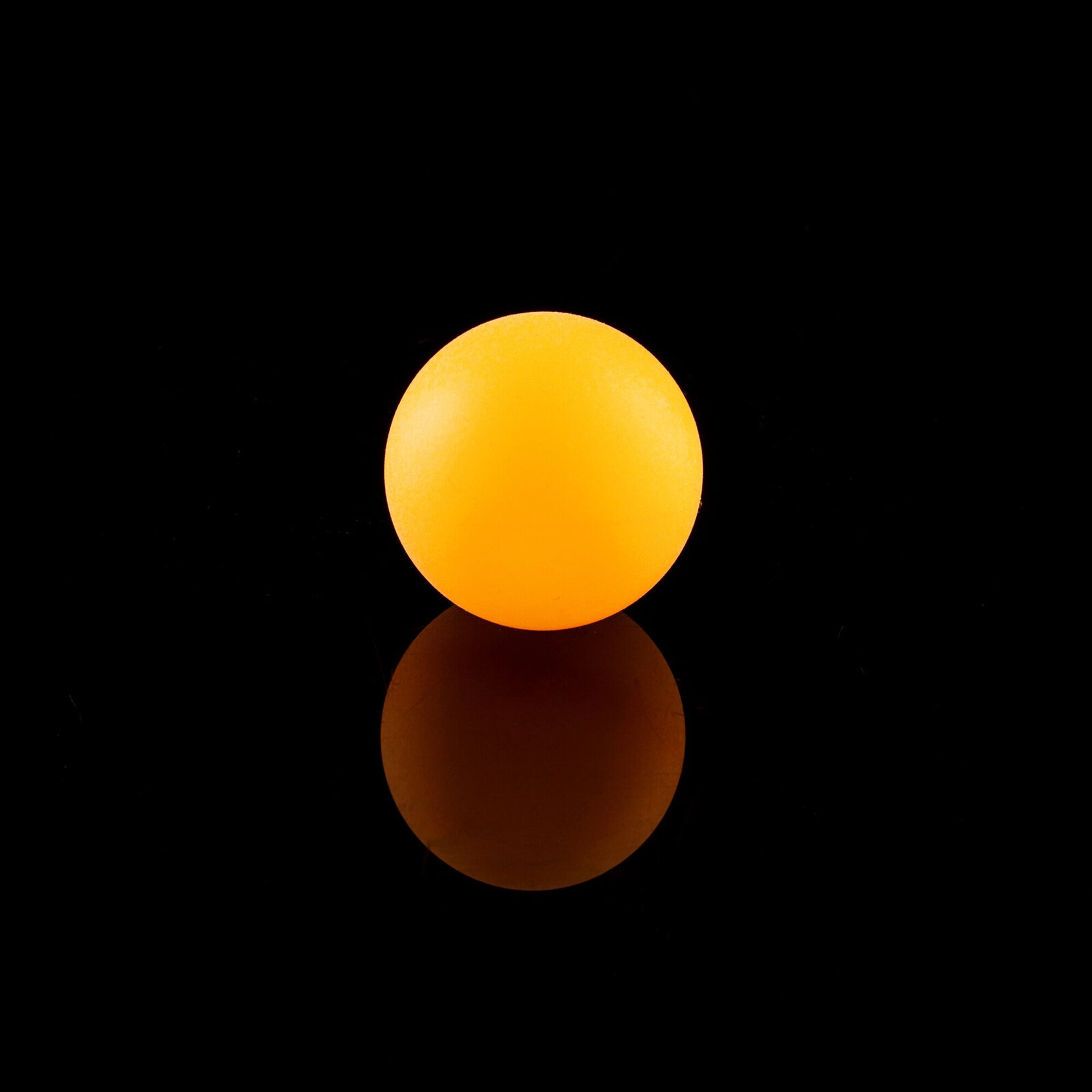 Мяч BOSHIKA, для настольного тенниса, 3 звезды, набор 6 штук, цвет оранжевый