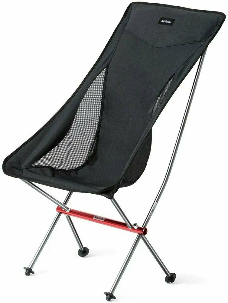 Стул Naturehike YL06 Moon, складной, туристический, черный, 102 см х 50 см х 48 см