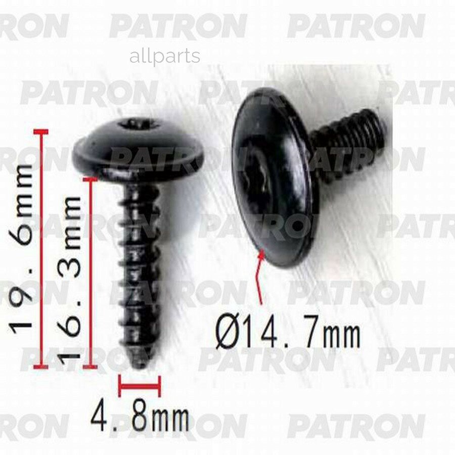 PATRON P37-0305 Шуруп металлический металлический AUDI , SEAT , SKODA , VW