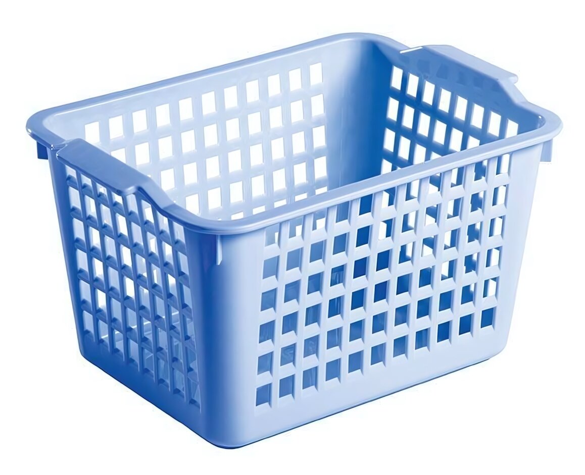 Корзинка универсальная для хранения, 21х14,6х11,3 см, светло-голубая
