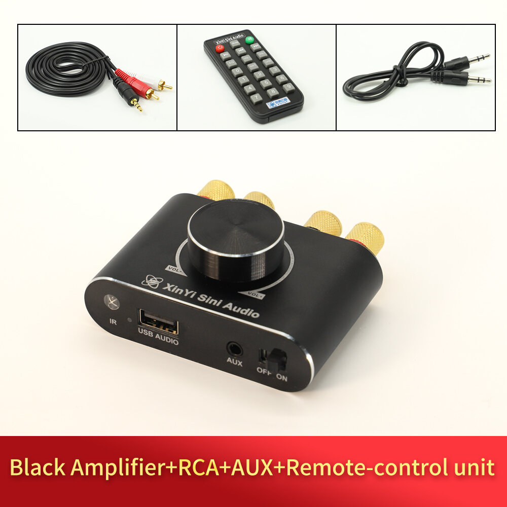 50 Вт + 50 Вт BT 5.1 Беспроводной аудиоусилитель для дома и авто