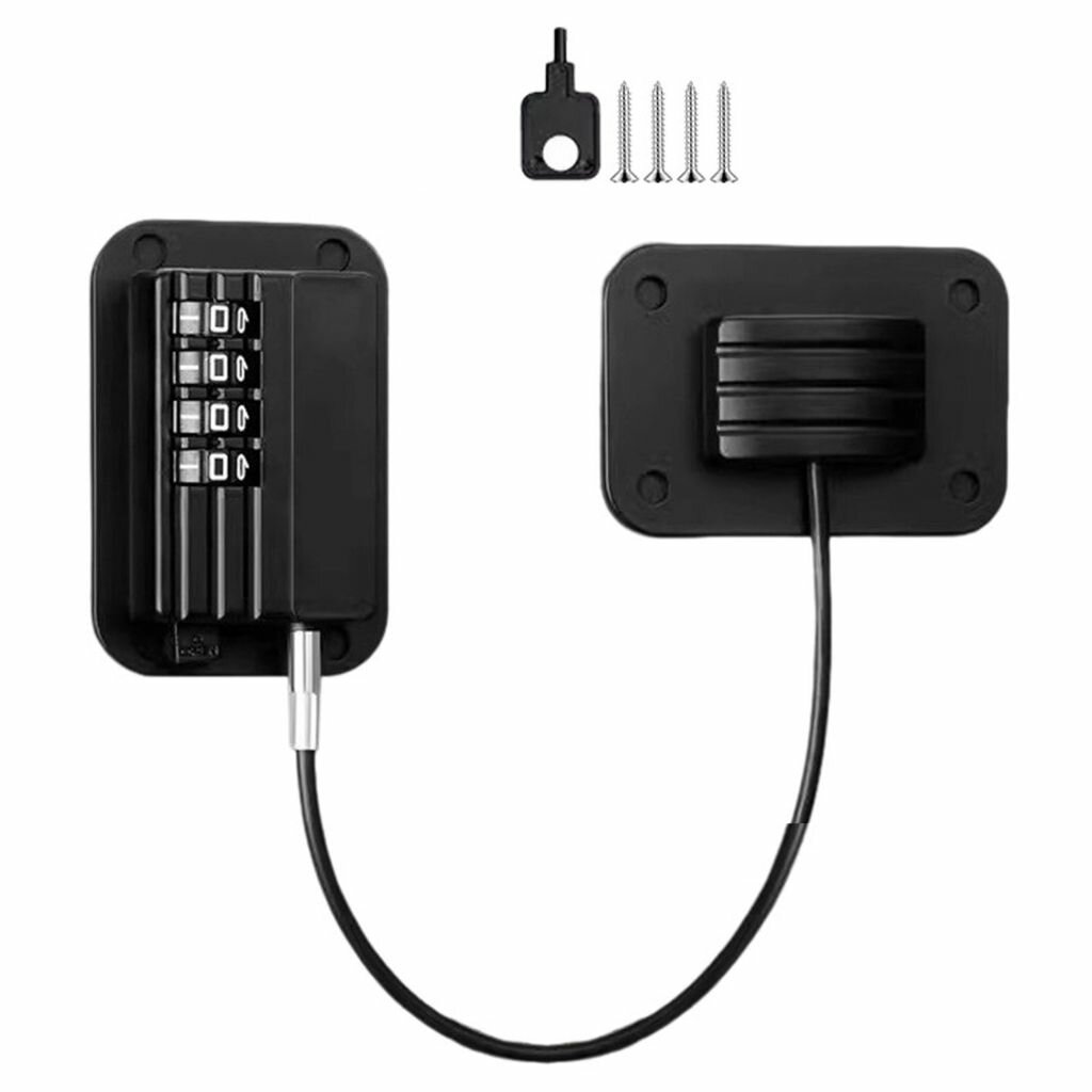 Замок для холодильника с паролем, - Маленький черный