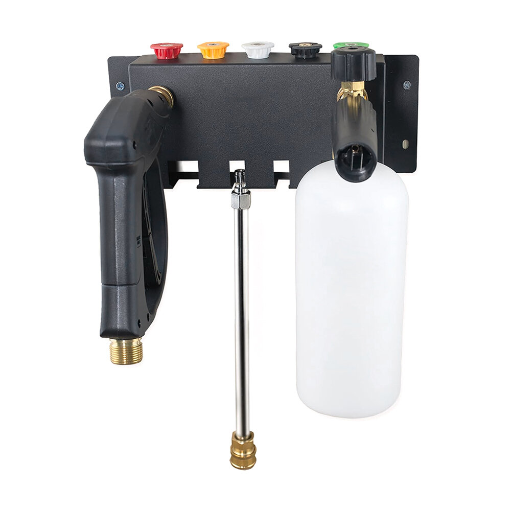 Держатель Пистолета для Мойки высокого давления Настенный Стеллаж Для Хранения Поролоновой Пушки для Пушки, Наконечника Сопла и Удлинителя Палочки