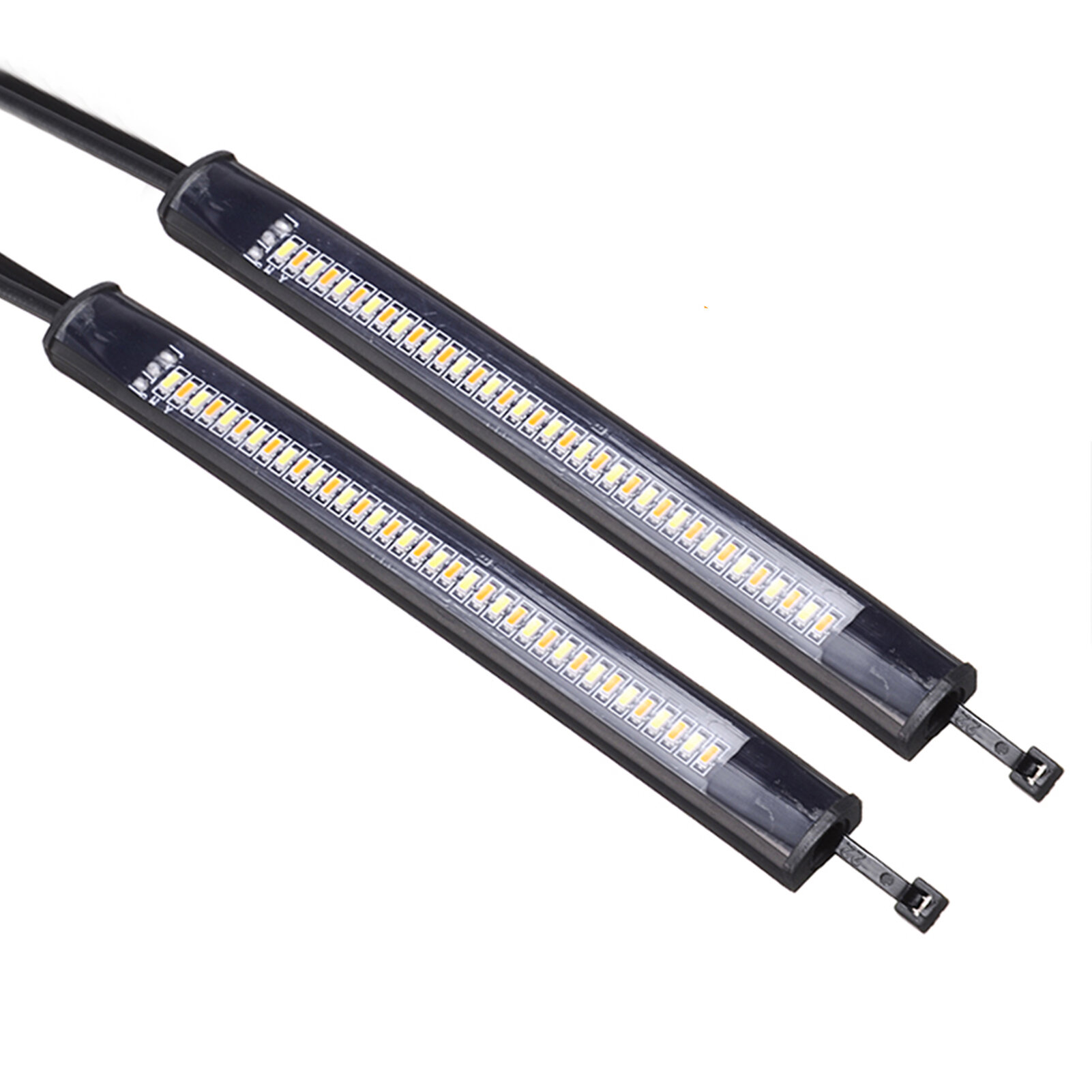 2Pcs Universal 36 LED Light Strip, Motorcycle Turn Signal Lights, Tail Trailer Brake Stop Flexible License Plate Lights