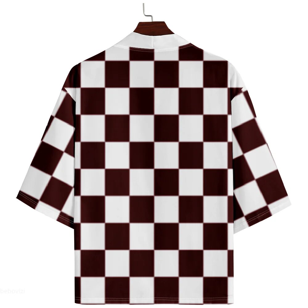 Женское/Мужское кимоно Bebovivi красное 6XL L, бордовый