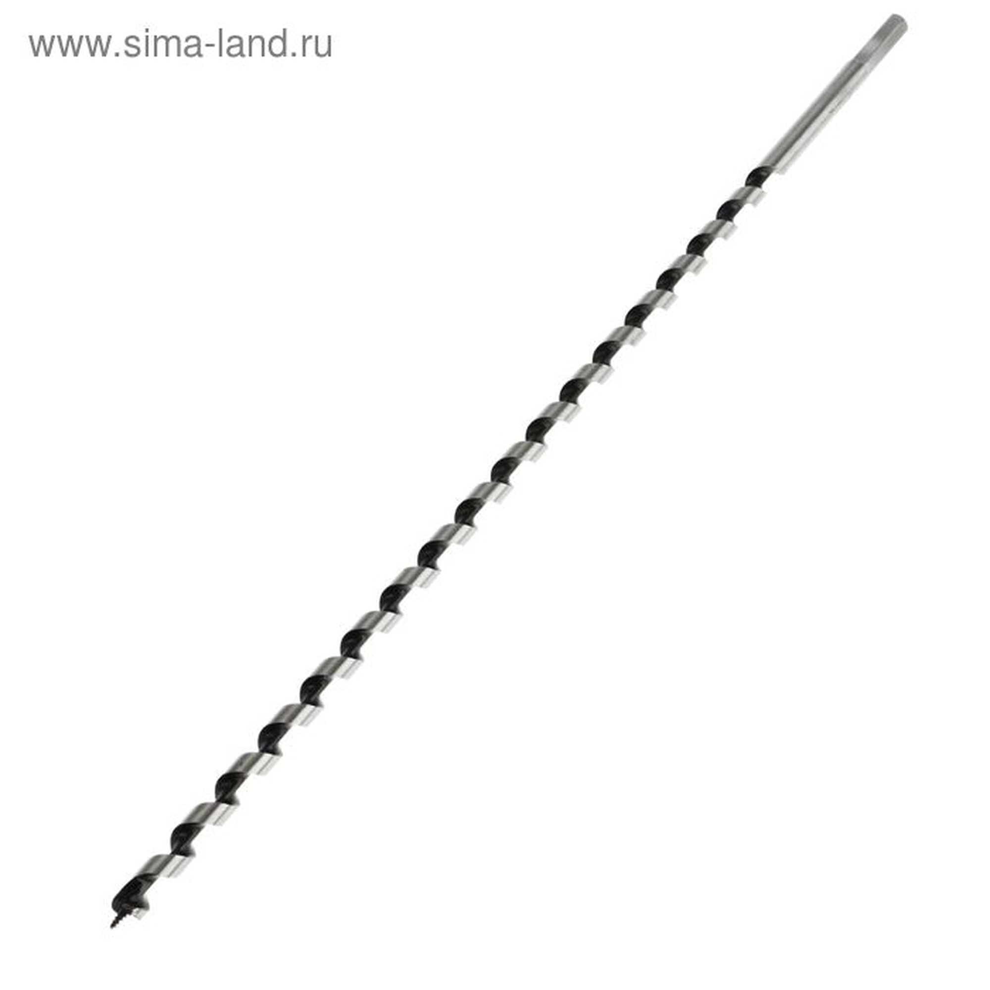 Сверло по дереву шнековое тундра, шестигранный хвостовик, 10 х 460 мм