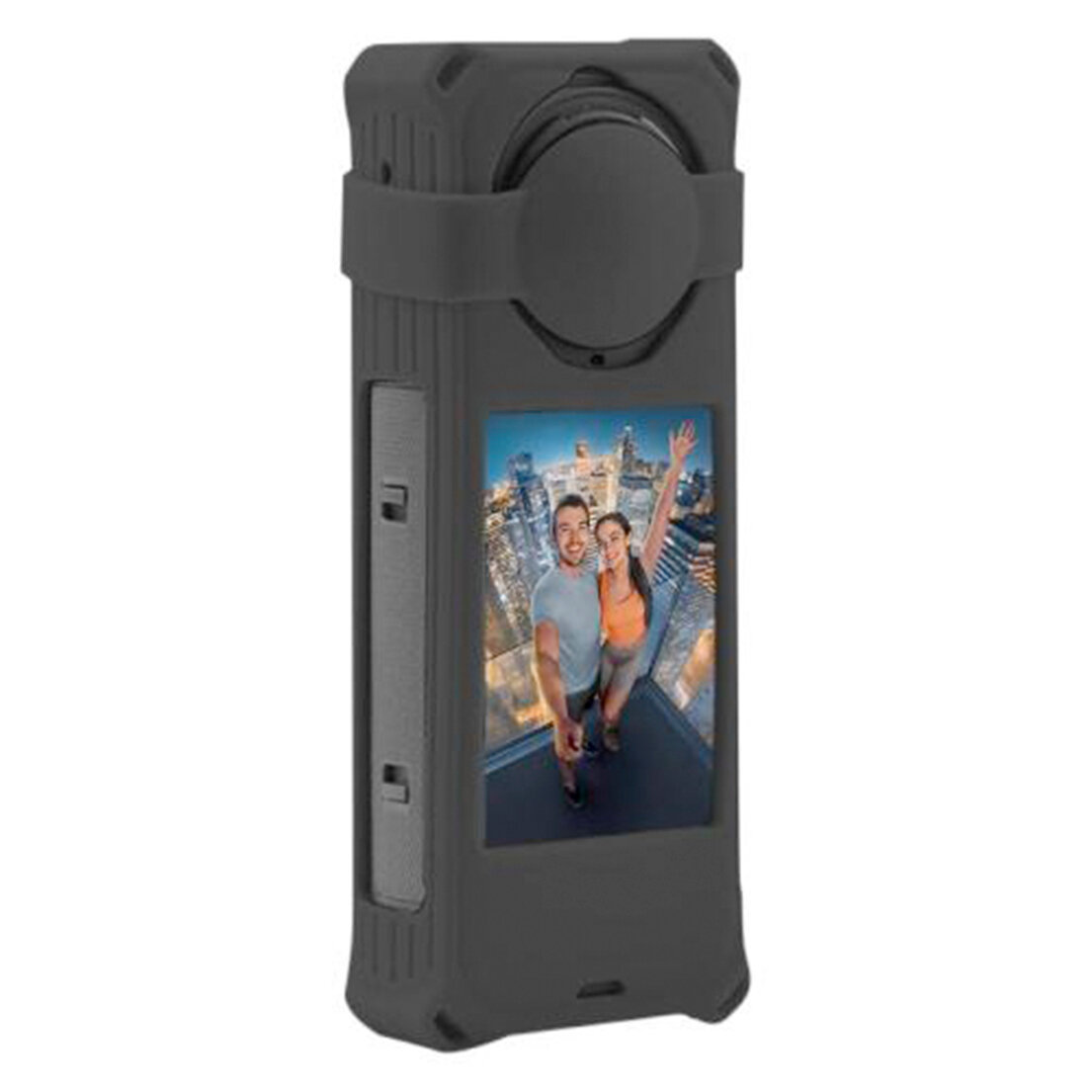 Силиконовый чехол для экшн камеры Insta360 X5, с усиленными углами, PULUZ, черный