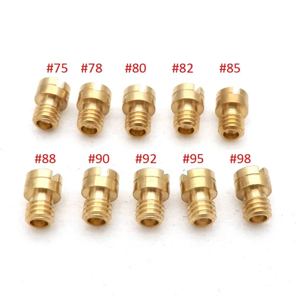 10 шт. главные жиклеры карбюратора M4 для GY6 50cc 139QMB мотоцикла скутера Mikuni Keihin 75-98