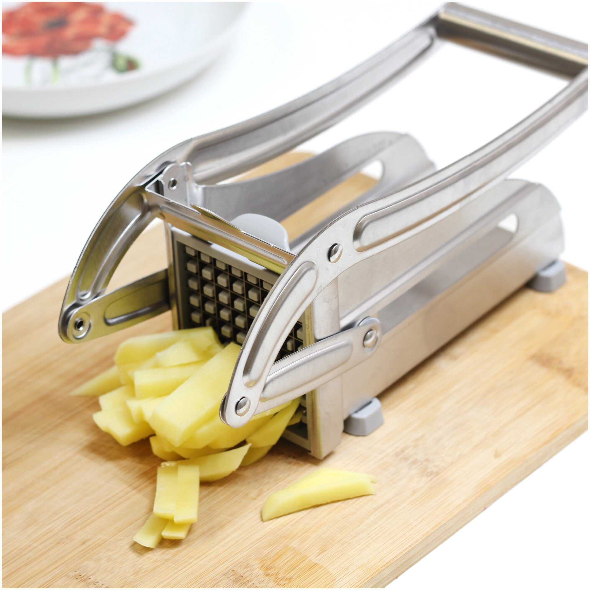 Картофелерезка ручная Potato chipper / Пресс для картофеля фри / Нарезка овощей