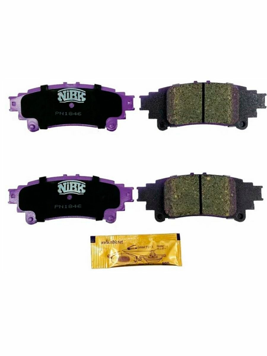 Колодки тормозные дисковые задние для а/м Lexus RX, Toyota Mirai, Highlander, Prius Plus, NIBK PN1846
