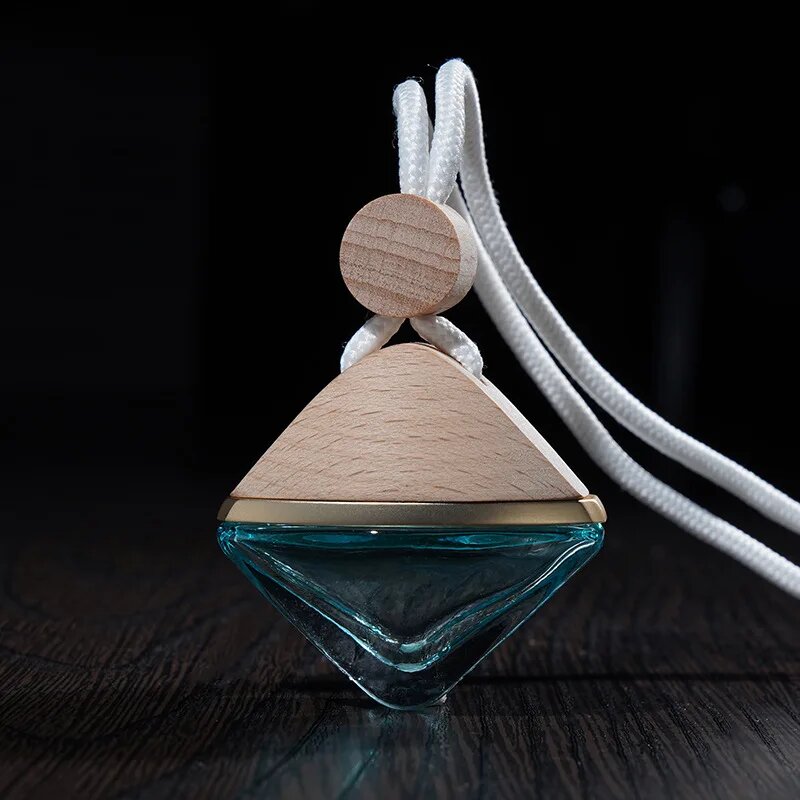 Флакон духов, стеклянный освежитель воздуха, автомобильный аромат, орнамент, подвесной мини-автоорнамент, диффузор для эфирных масел, флакон lake blue