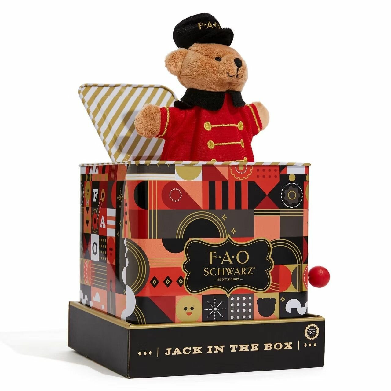 Fao Schwarz Jack in The Boxt /Набор для украшения детской рождественской плюшевой игрушки, Джек в Боксе