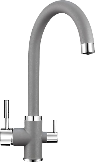 Смеситель для кухни Granula 2168, алюминиум