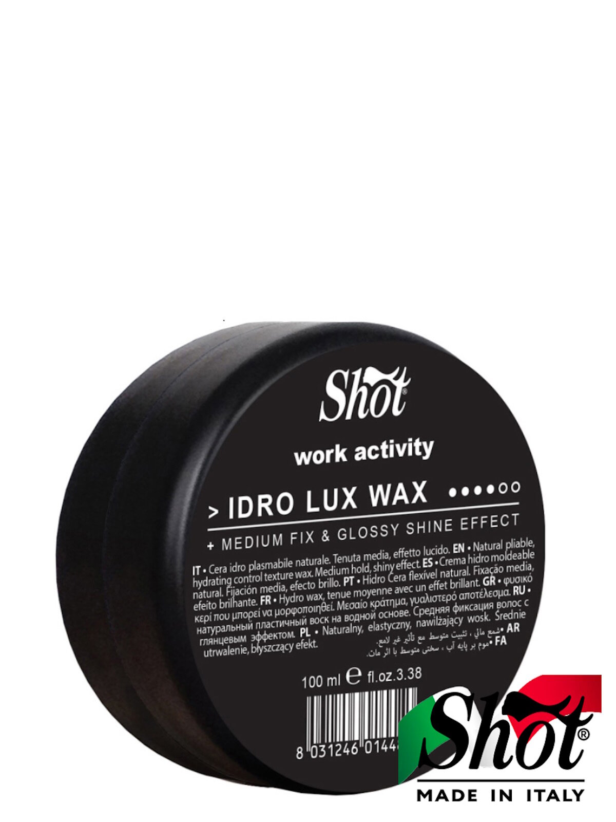 Воск средней фиксации SHOT Work Activity на водной основе 100 мл