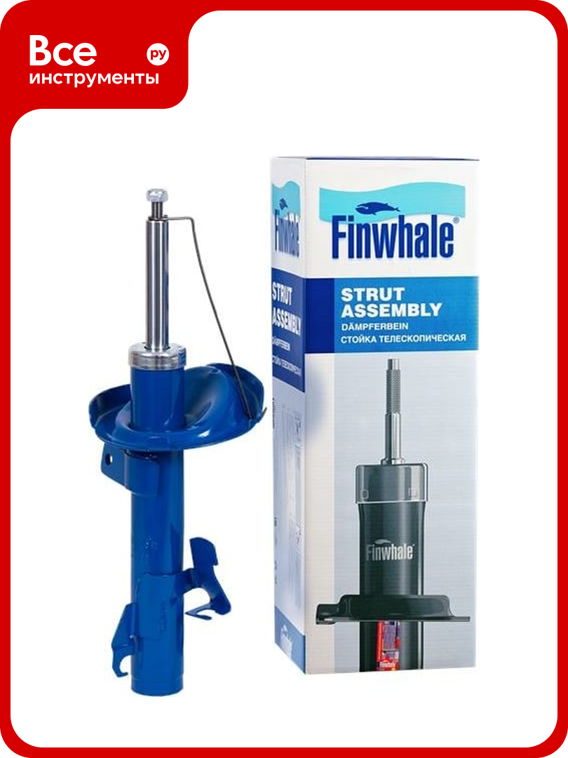 Амортизатор передний левый газовый Mazda 3 BK/Mazda 3 BL/Mazda 5 CR19 FINWHALE 13096GL, двухтрубный тип подвески