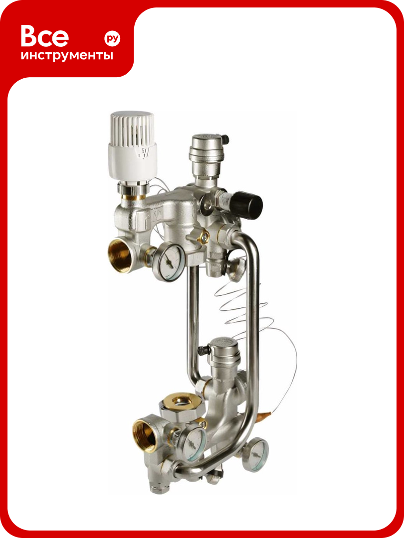 Насосно-смесительный узел с термоголовкой (без насоса) Valtec VT. COMBI.0.180