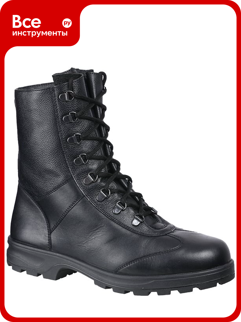 Ботинки Бутекс мужские с высокими берцами, чёрные, модель Б01007, размер 42, патрульно