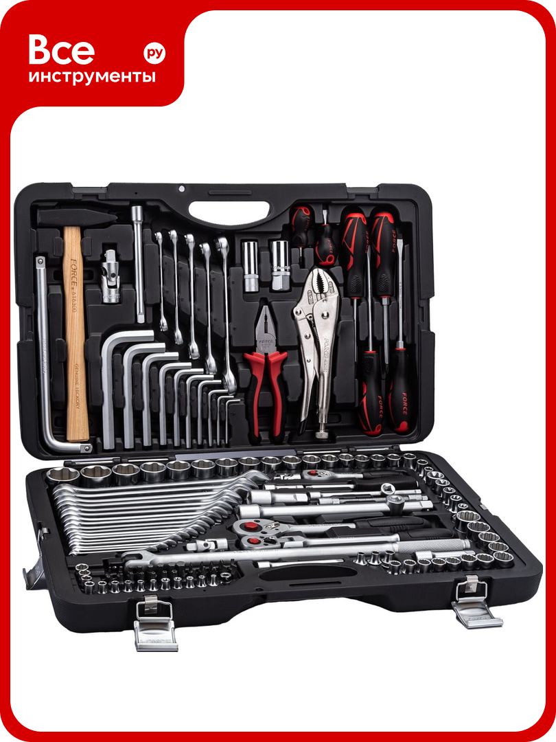 Набор инструмента с головками SL FORCE 142 предмета 41421R-7