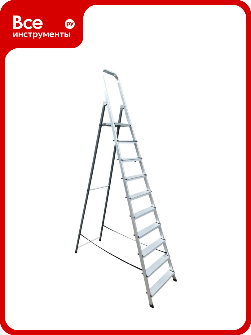 Алюминиевая лестница-стремянка LWI 10 ступеней LWI10, выполнения различных работ