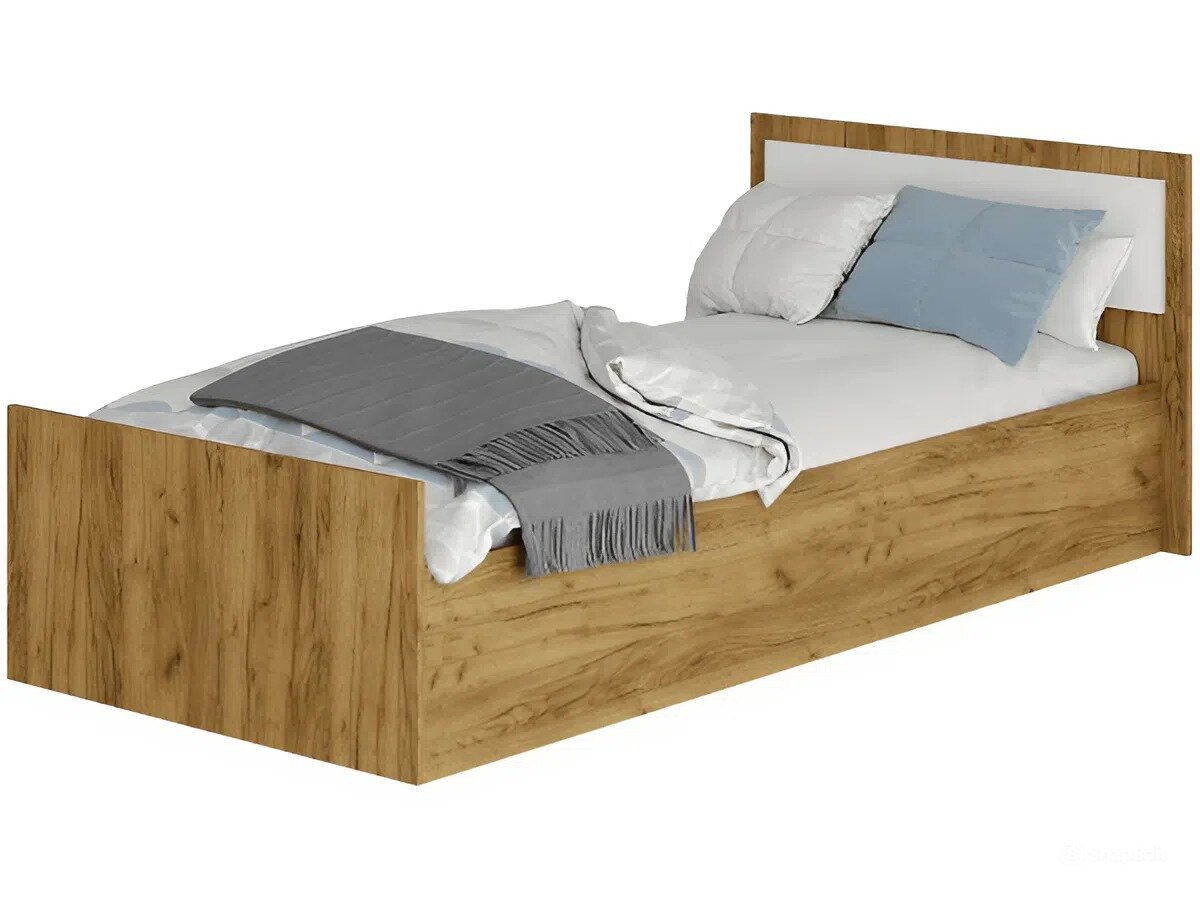 Каркас кровати NIKAMEB 0.9 Light КР-02, современный стиль, ЛДСП, для детей, односпальная