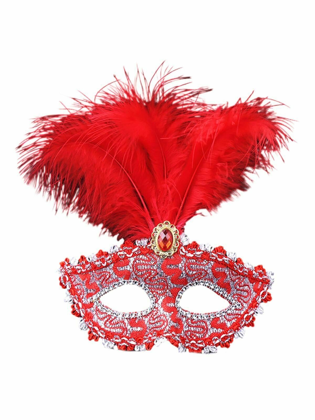 Маска с перьями