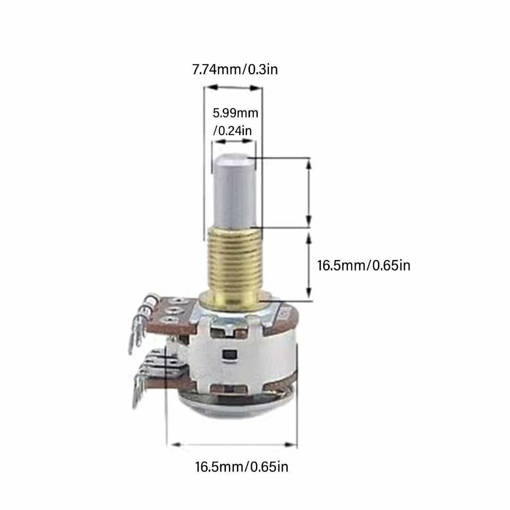 (Один) Гитарный двойной баланс с потенциометром средней точки-MN250K