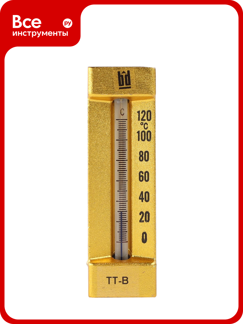Жидкостной виброустойчивый термометр BD ТТ В БД 110/50, У11 (0-120C) G1/2 1246541002, для измерений температуры жидких