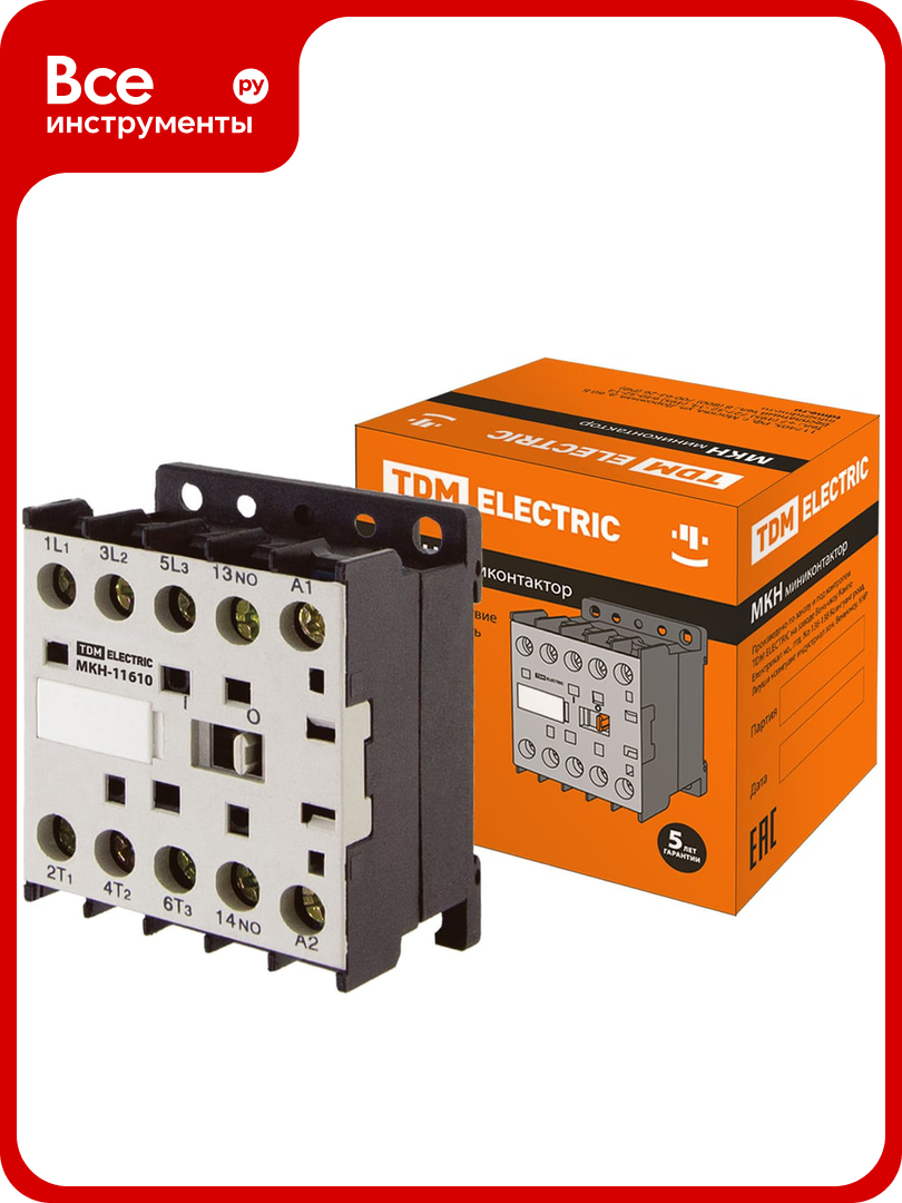 Миниконтактор TDM МКН-11610 16А 36В 1НО SQ0736-0025