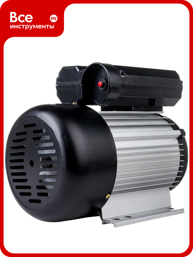 Электродвигатель Pegas pneumatic YL90L-2, 2.2 кВт, 220В, омедненная обмотка 6709, 100х140 мм, 20 А