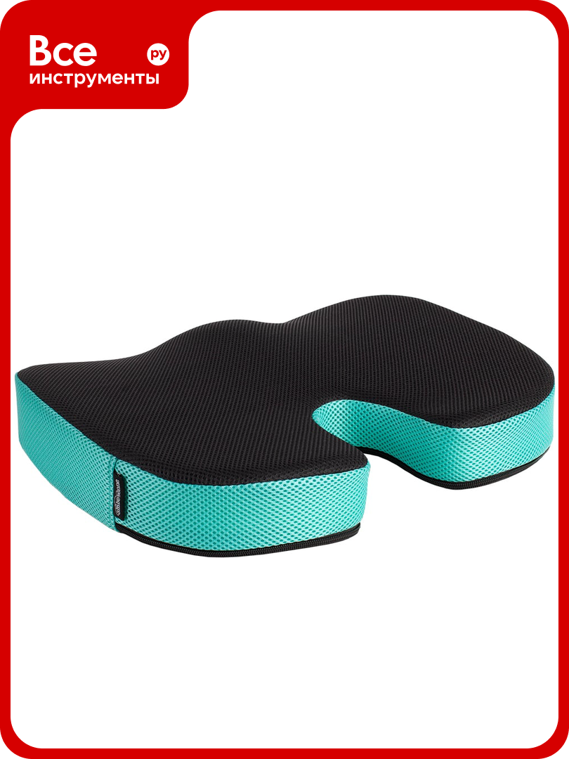 Анатомическая ортопедическая подушка под копчик для офисного кресла AMBESONNE memory foam, 46x36х8 см vsc006_f0001_46x36