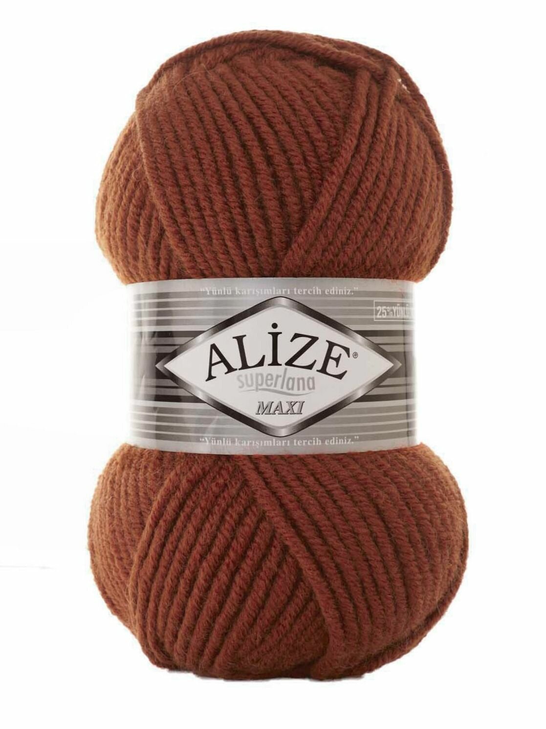 Пряжа Alize "Superlana Maxi" №597, 25% шерсти/75% акрила, 500 гр.