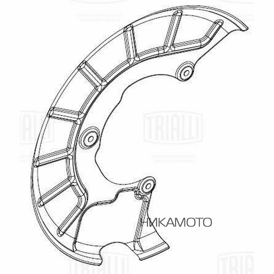 TRIALLI BDSP2594 Кожух диска тормозного VW TIGUAN (08-) перед. прав.
