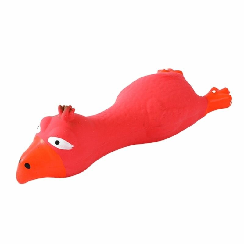 Вокальная Игрушка Для домашних Животных - Кричащий Цыпленок-Красный