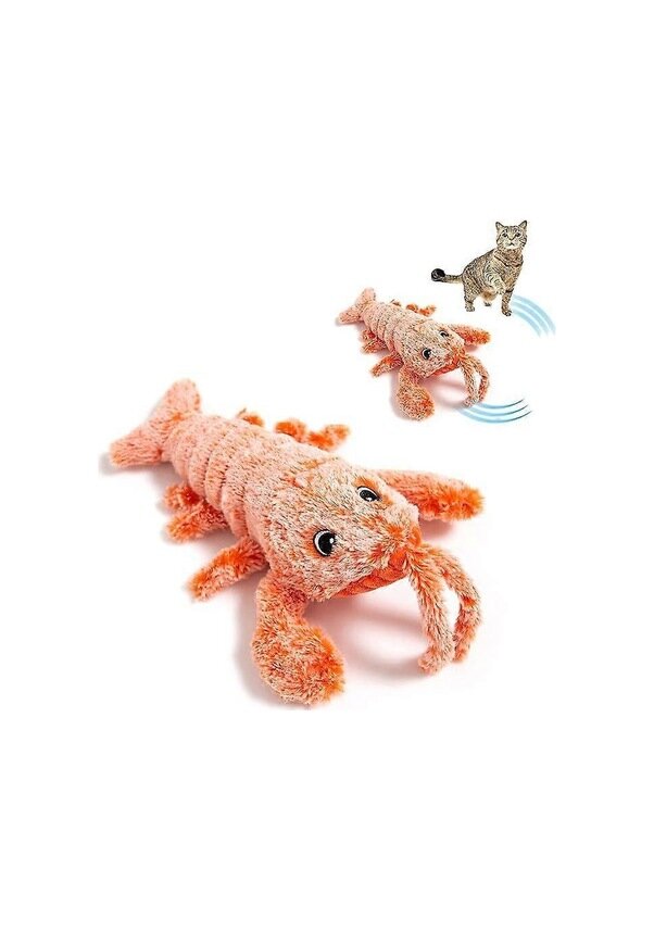 Интерактивная электронная игрушка-сом - электрическая игрушка, перезаряжаемый мешок для травы для кошек - моющийся плюшевый, 3 передачи